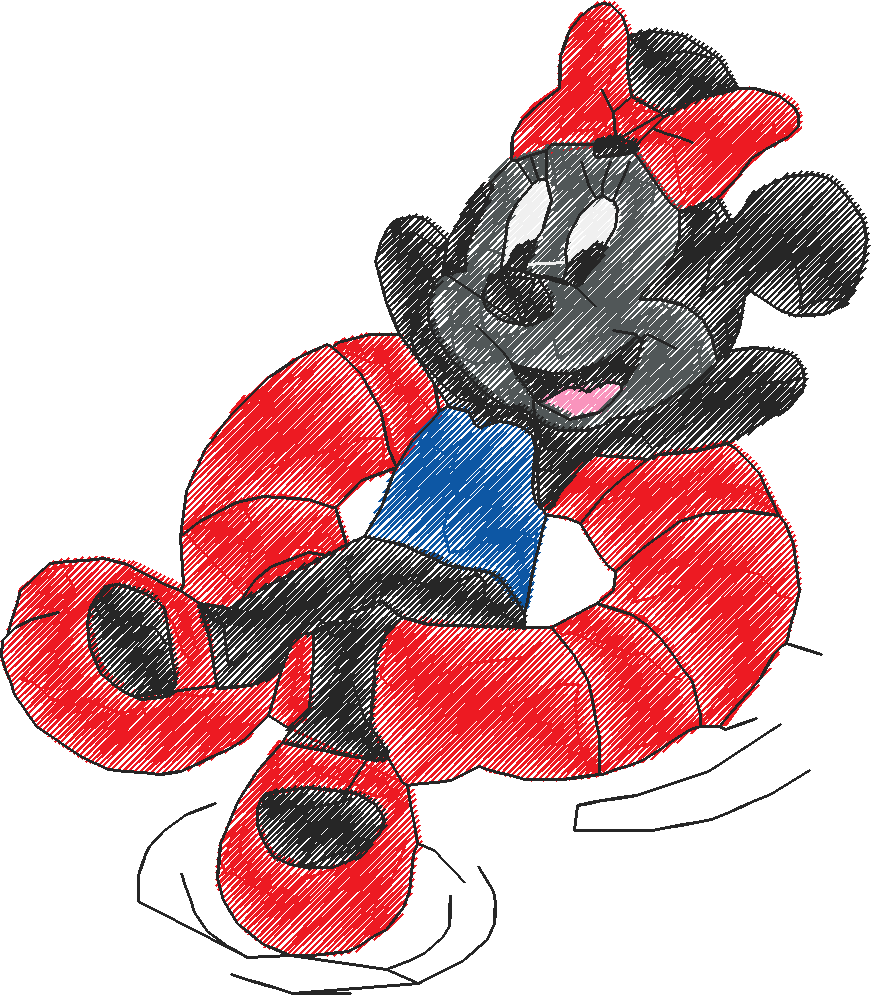 Baixe: Minnie Mouse (13) em PES, DST, JEF | Bordado Grátis